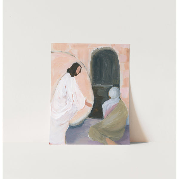 Contemporary Religious Art - Bible Story Art "Jesus Appears to Mary at ...