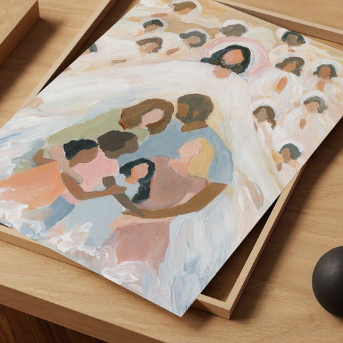 Christian Adoption Wall Art — “Adopted Into God’s Family” Print – Made Seen
