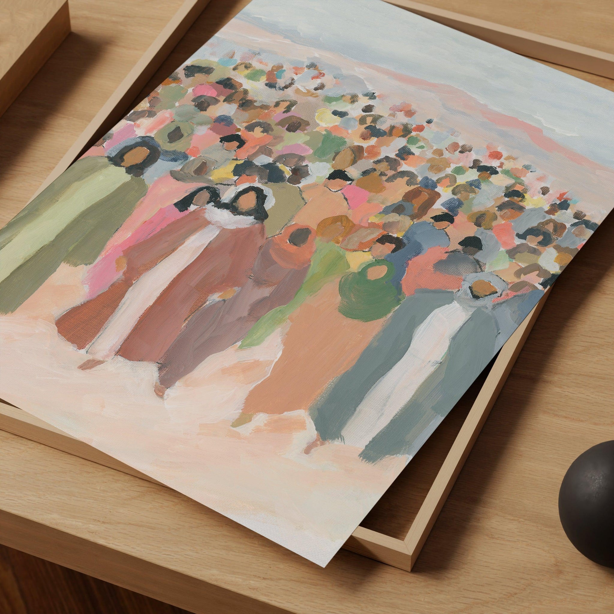 Christian Art of Jesus | People Following Jesus Acrylic Painting – Made ...