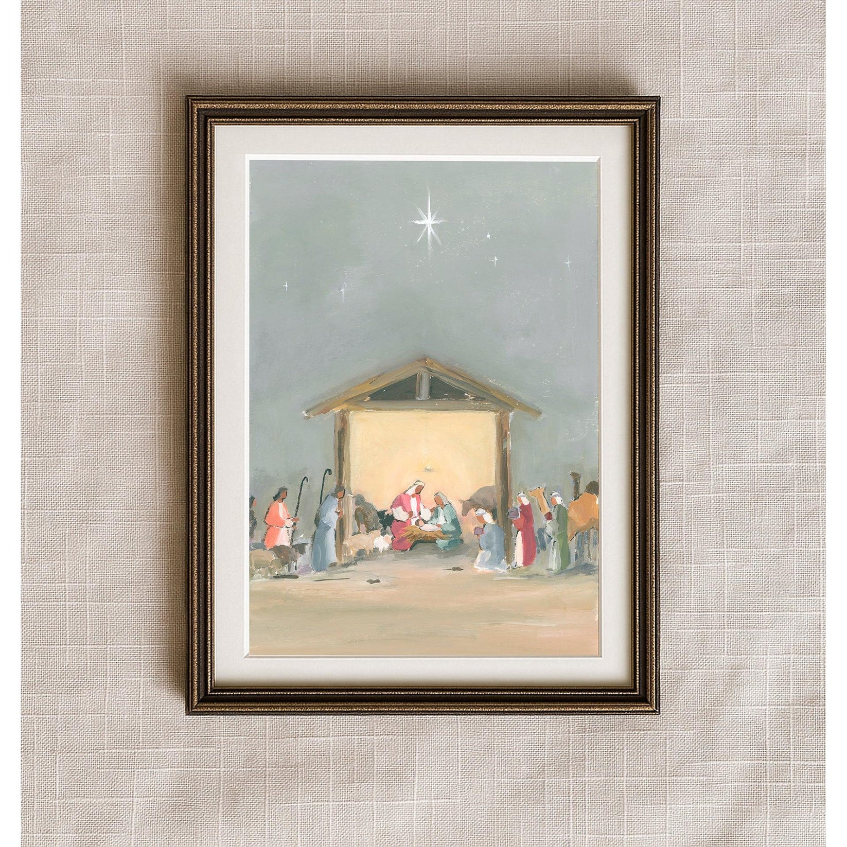 Christian Christmas Gift — “O Holy Night” Nativity Print – Made Seen