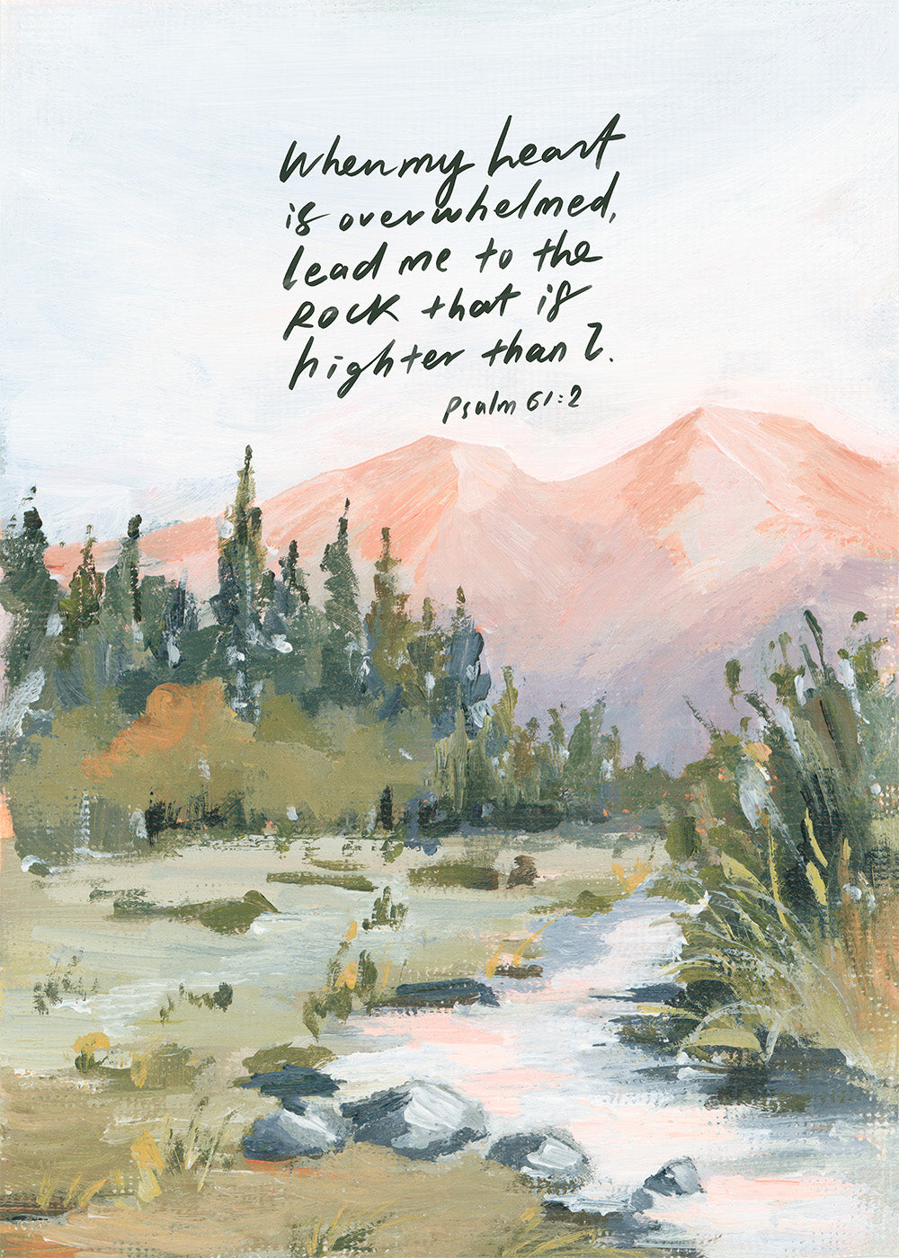 Large Size Landscape with Scripture - Christian Wall Art – Made Seen