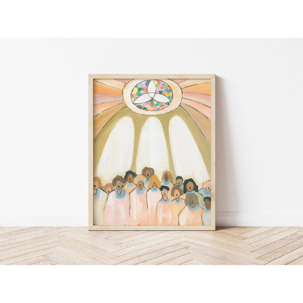 Church Choir Wall Art — Contemporary Christian Print – Made Seen