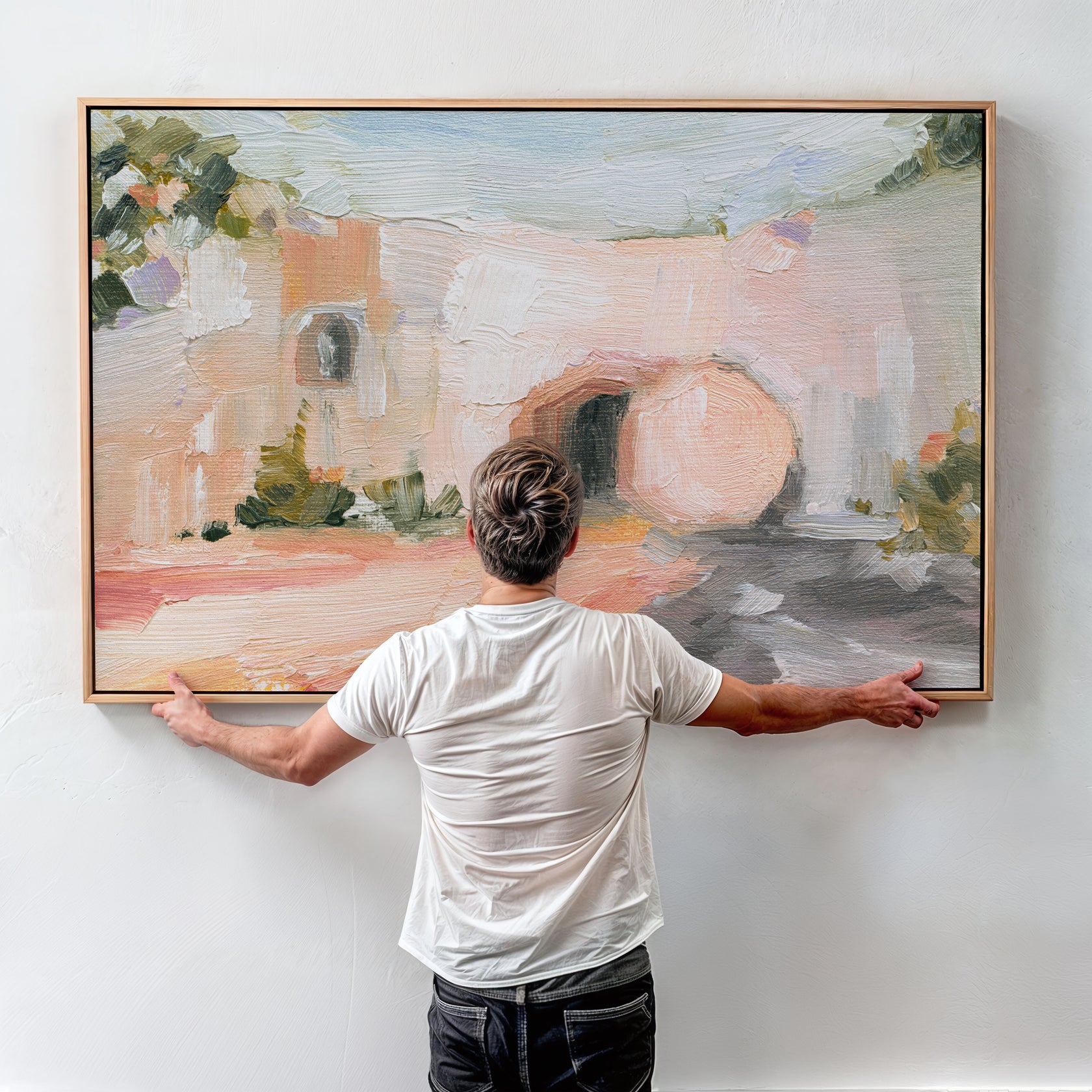 Modern Christian Art | Easter Painting | Empty Tomb Art – Made Seen