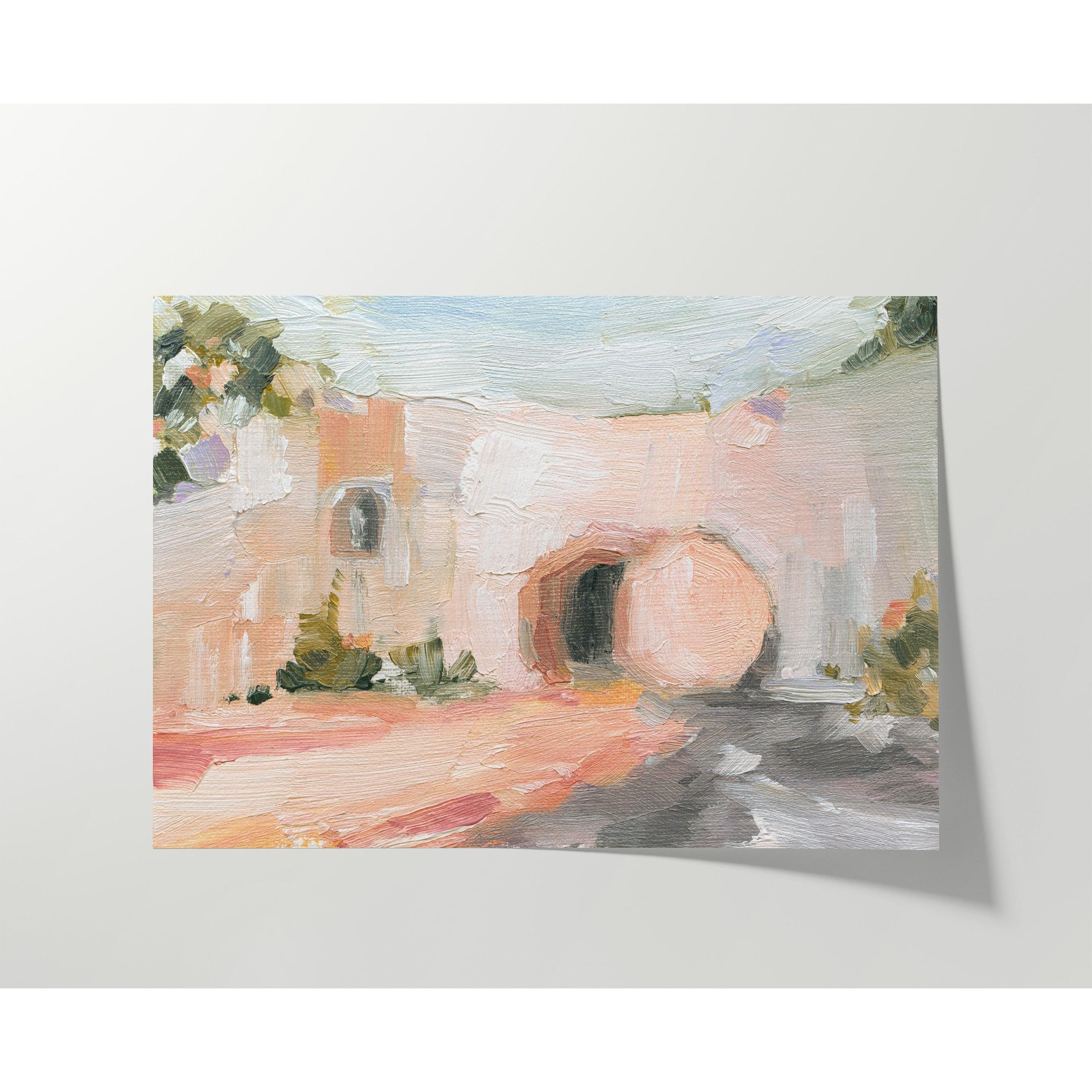 Modern Christian Art | Easter Painting | Empty Tomb Art – Made Seen