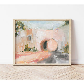 Modern Christian Art | Easter Painting | Empty Tomb Art – Made Seen