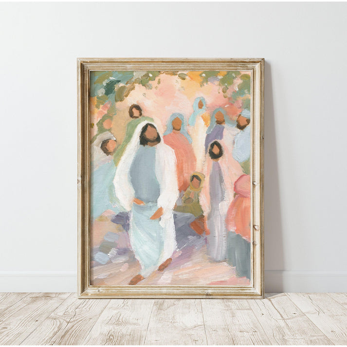 “Who Touched Me” — Healing Faith Christian Wall Art – Made Seen