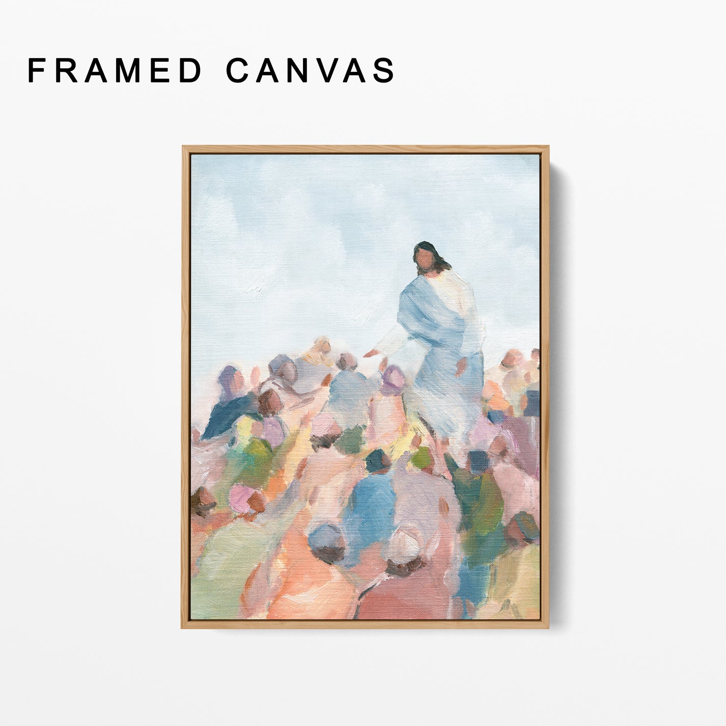 Contemporary Christian Art | Jesus and Crowd Art - "Compassion" – Made Seen