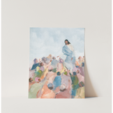 Contemporary Christian Art | Jesus and Crowd Art - "Compassion" – Made Seen