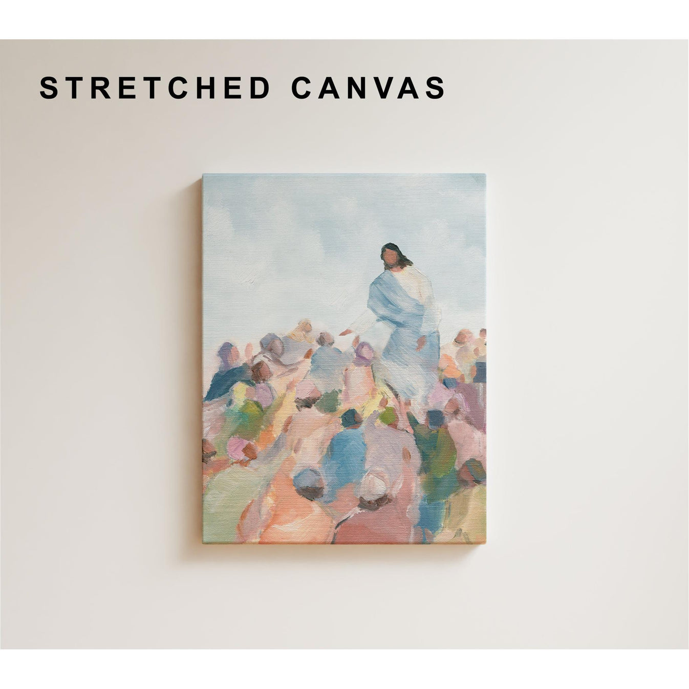 Contemporary Christian Art | Jesus and Crowd Art - "Compassion" – Made Seen