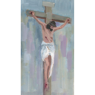 Jesus on Cross Oil-Style Painting – Beautiful Surrender | Christian ...