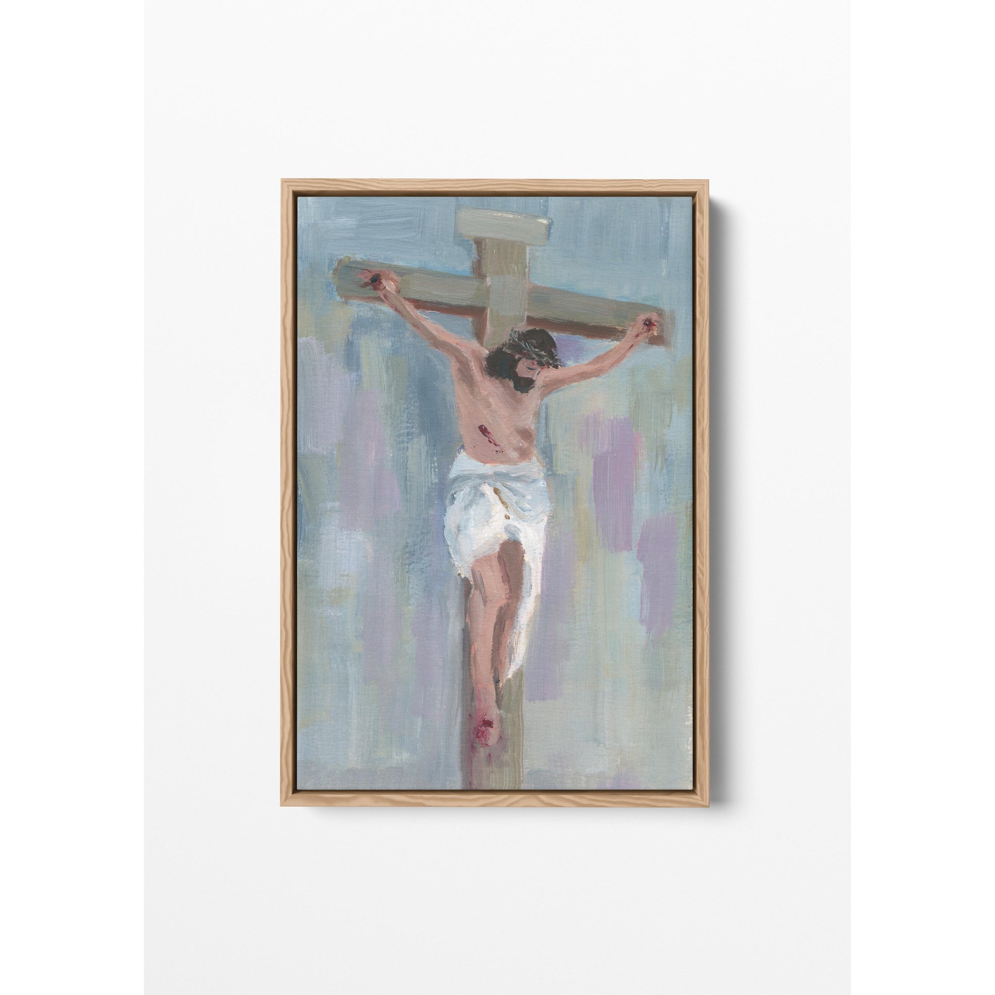 Jesus on Cross Oil-Style Painting – Beautiful Surrender | Christian ...