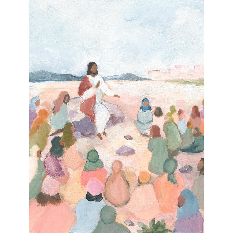 Sermon on the Mount Wall Art — Modern Scripture Print – Made Seen