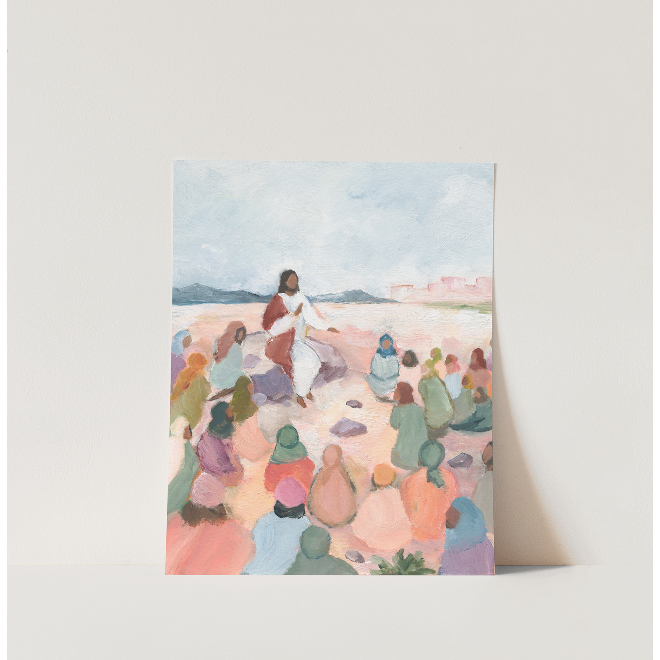 Sermon on the Mount Wall Art — Modern Scripture Print – Made Seen