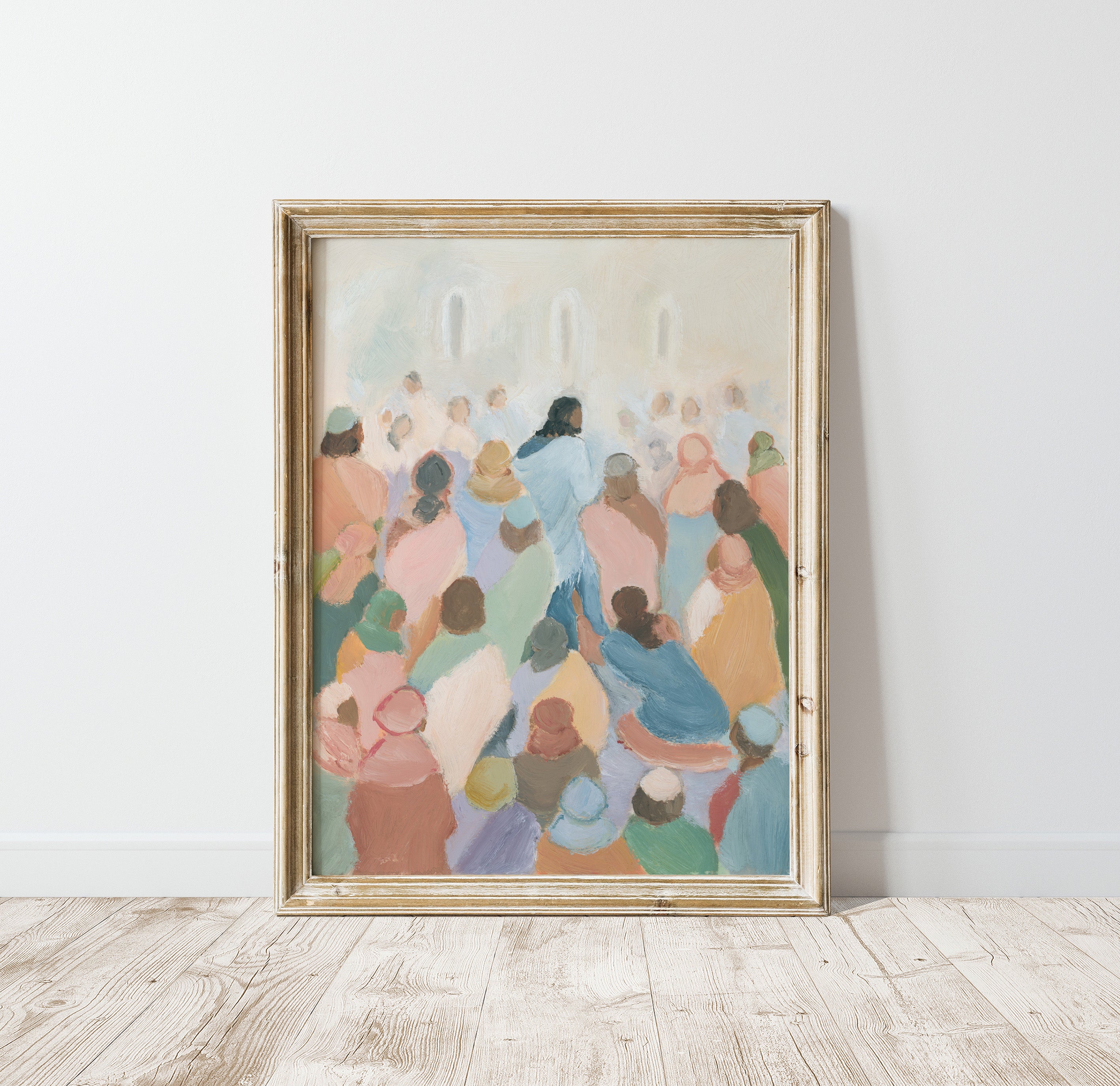 Contemporary Bible Art - Bleeding Woman Touches Jesus Garment – Made Seen