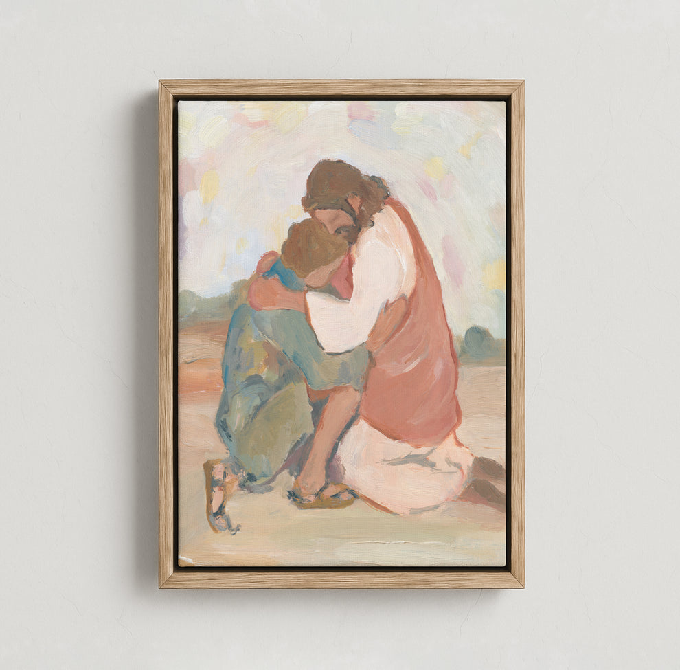 Christian Wall Art – Jesus Embracing the Repentant | Made Seen